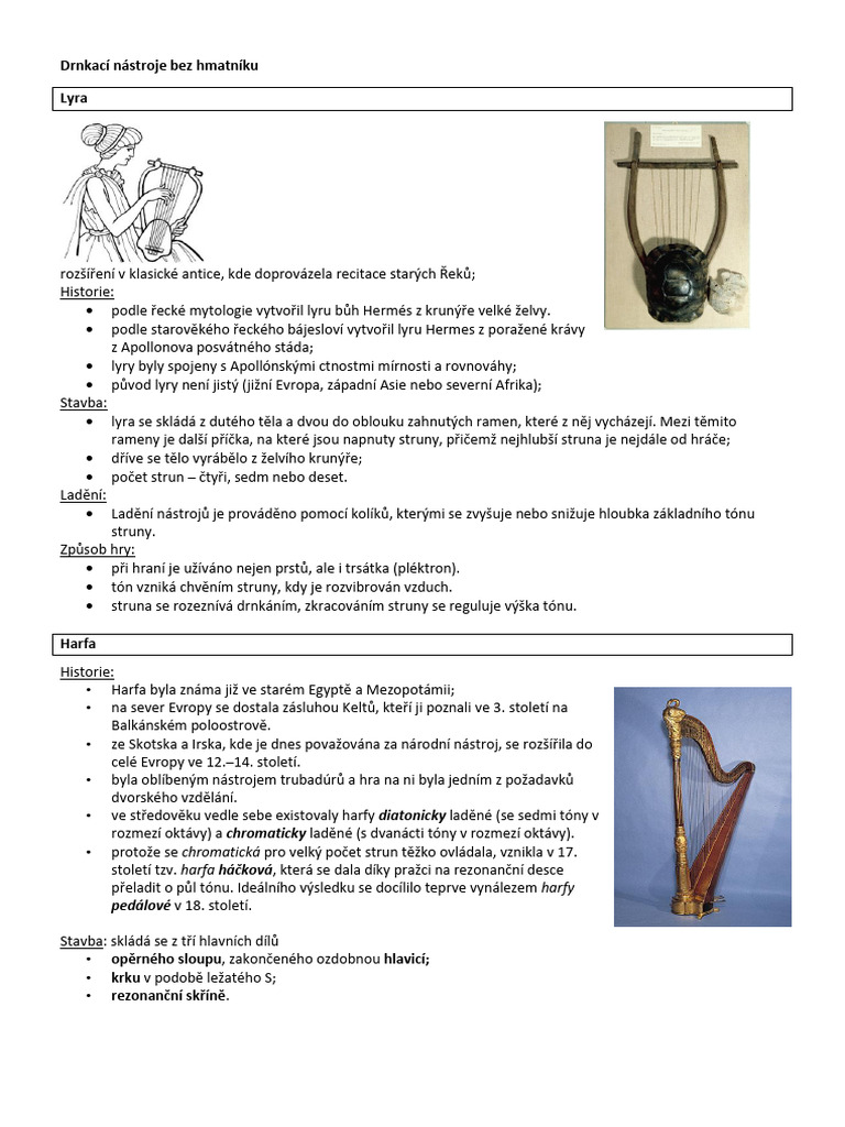 Harfa Lyra | PDF