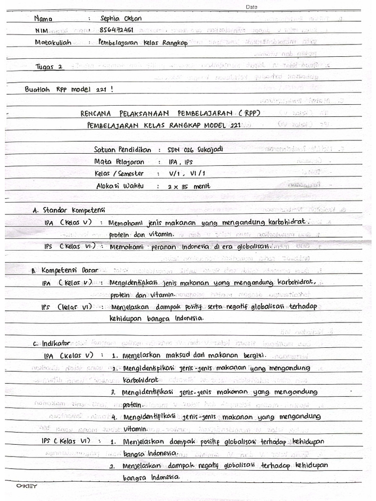Tugas Tutorial 2 Pembelajaran Kelas Rangkap | PDF