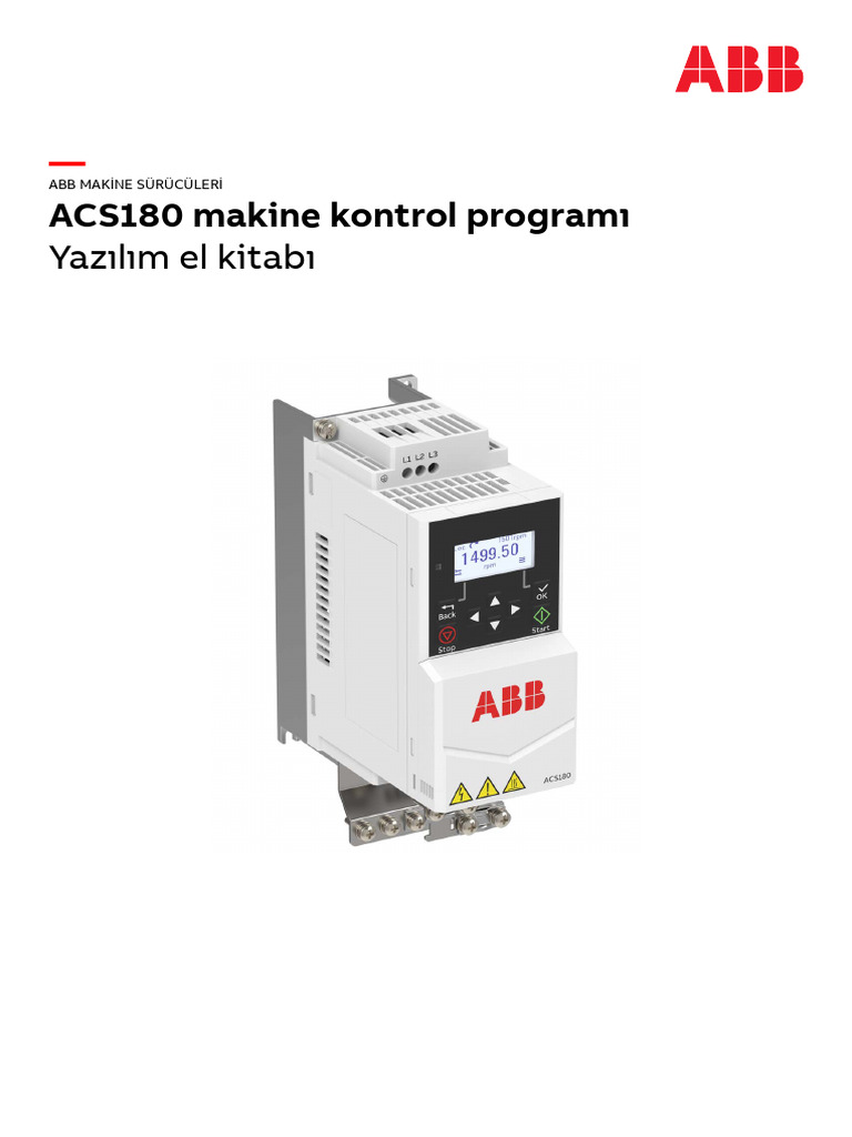 Abb Acs180 Surucu Yazilim El Kitabi | PDF