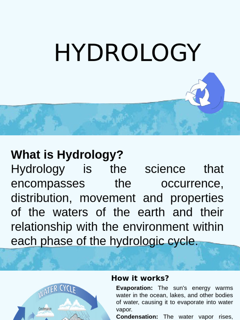 Introduction To Hydrology | PDF | Water | Flood