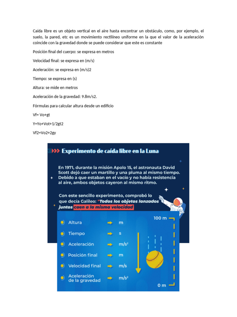 Caída Libre | PDF