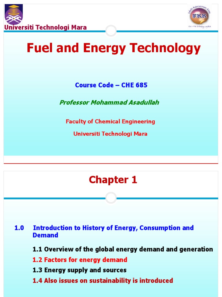 Introduction + Chapter 1 | PDF | Electricity Generation | Energy ...