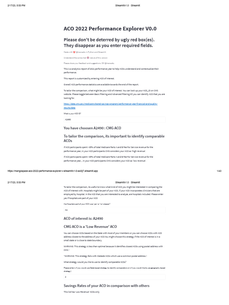 CMS MSSP 2021 ACO Performance | PDF | Managed Care | United States ...