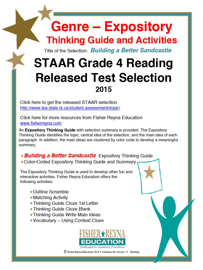 STAAR Grade 4 Reading Released Test Selection: Genre - Expository | PDF