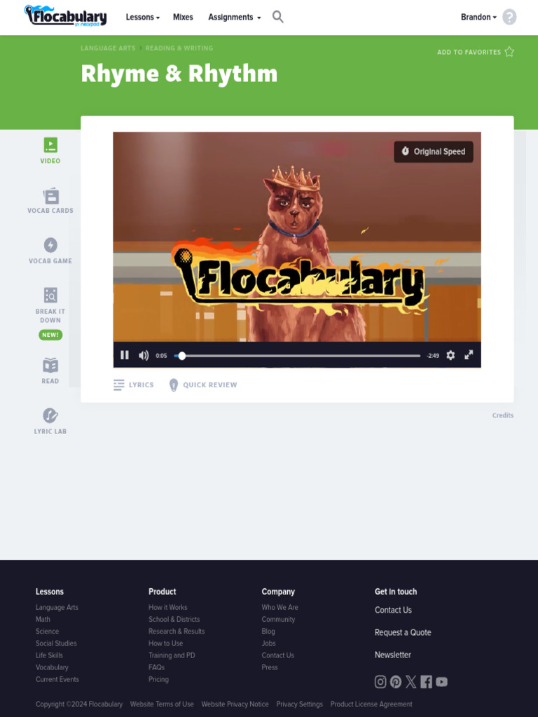 Rhyme & Rhythm - Rhyme Scheme - Rhythm Worksheet | PDF