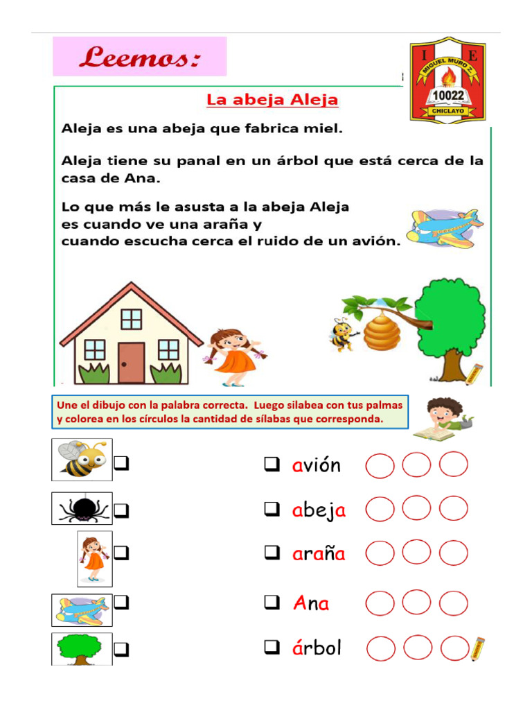 Lectura - La Abeja Aleja | PDF
