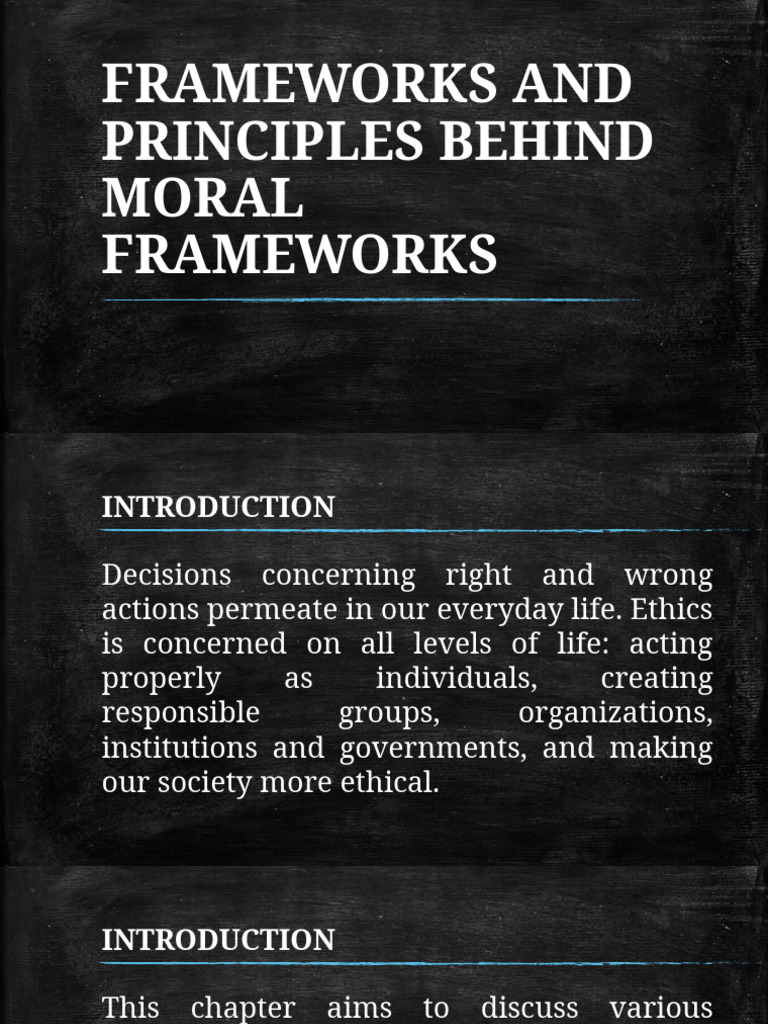 14 Frameworks and Principles Behind Moral Frameworks | PDF | Virtue ...