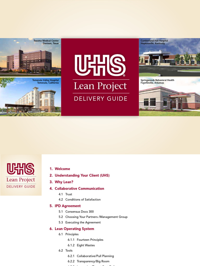 Uh S Lean Project Delivery Guide F | PDF | Business