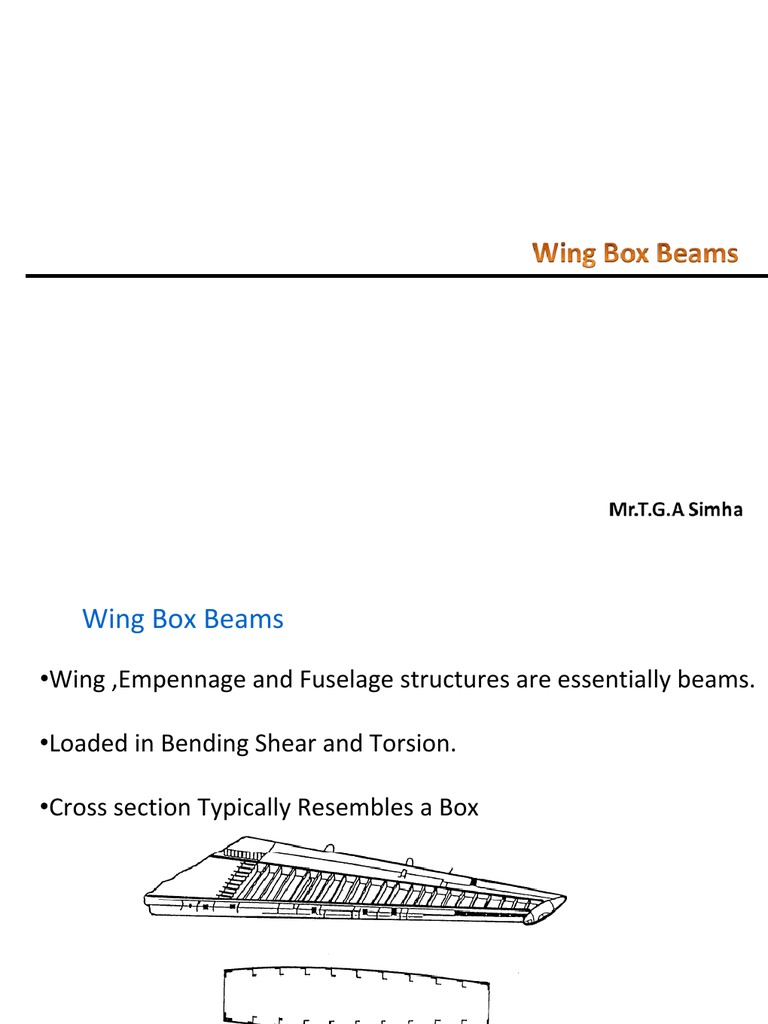 Wing Box Beam Design and Analysis | PDF | Bending | Beam (Structure)
