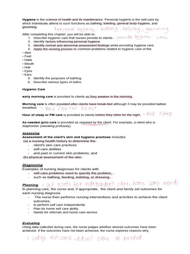 Hygiene Review | PDF | Hygiene | Bathing