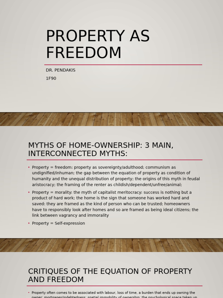 Property As Freedom | PDF | Property | Economies