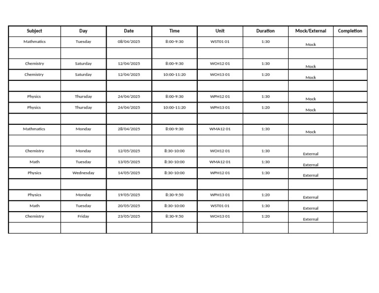Mock+External Table | PDF