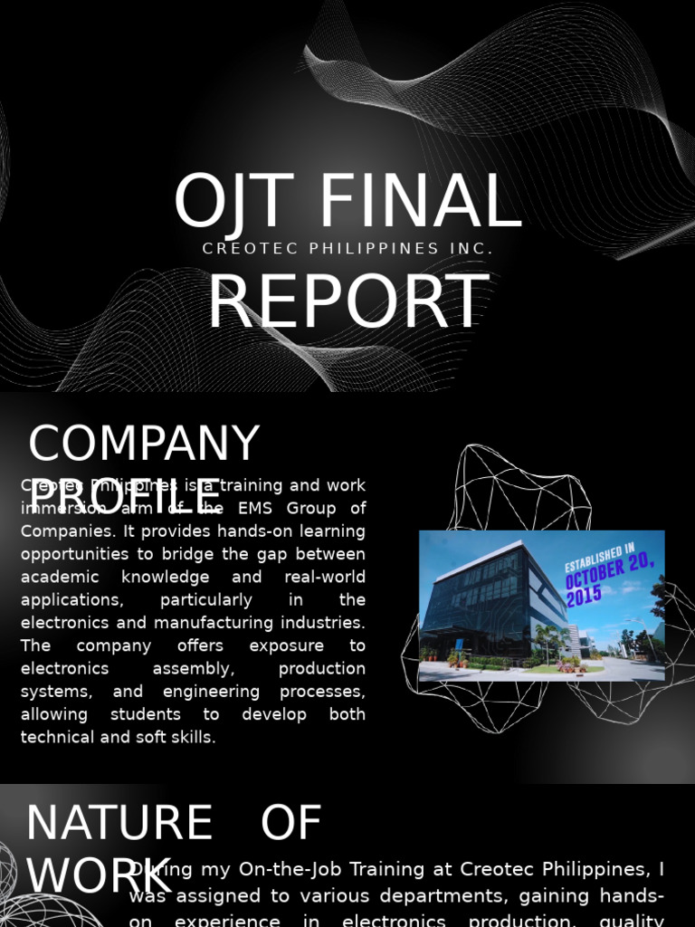 Ojt Final Report Vargas | PDF | Printed Circuit Board | Engineering