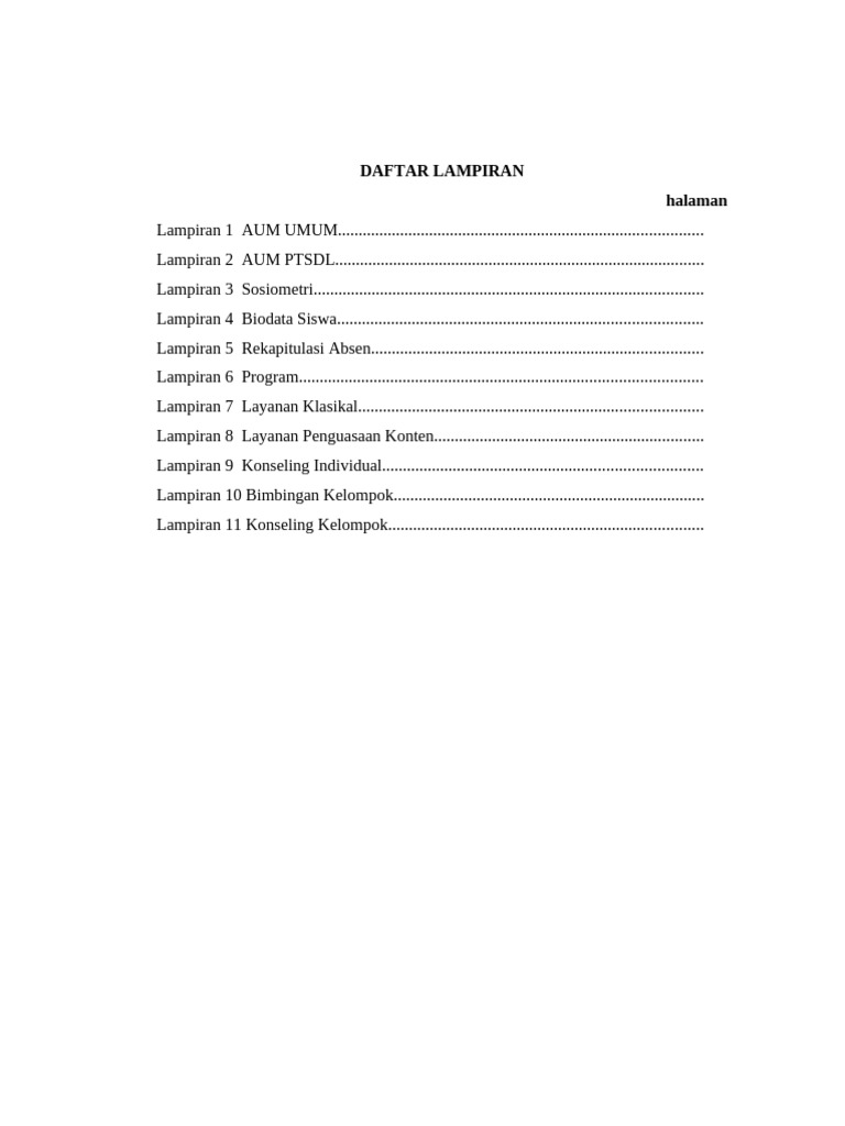 DAFTAR LAMPIRAN | PDF