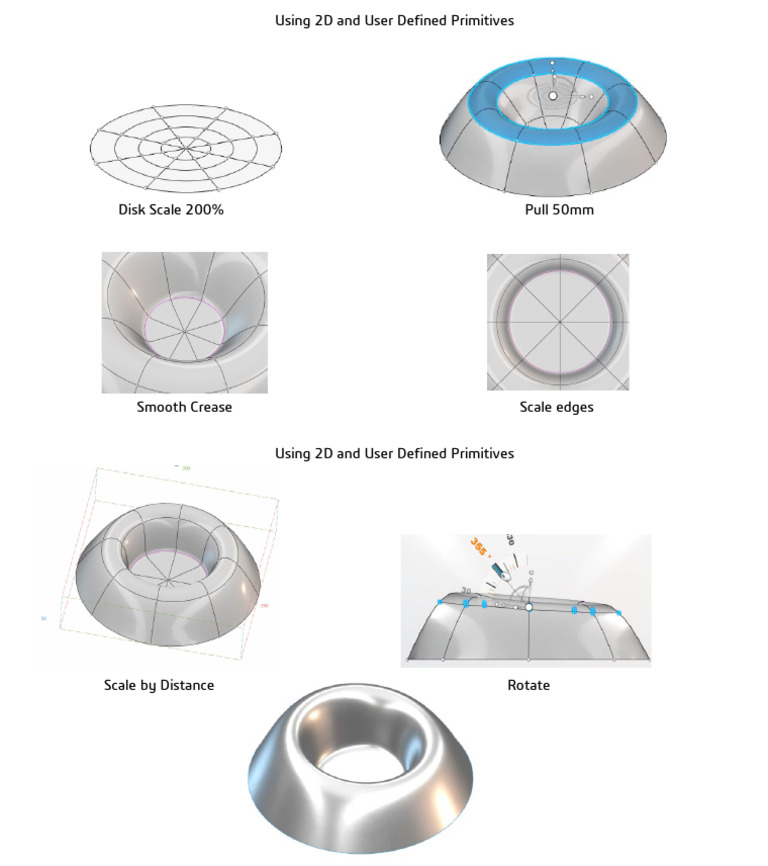 Using 2D and User Defined Primitives in Xshape | PDF