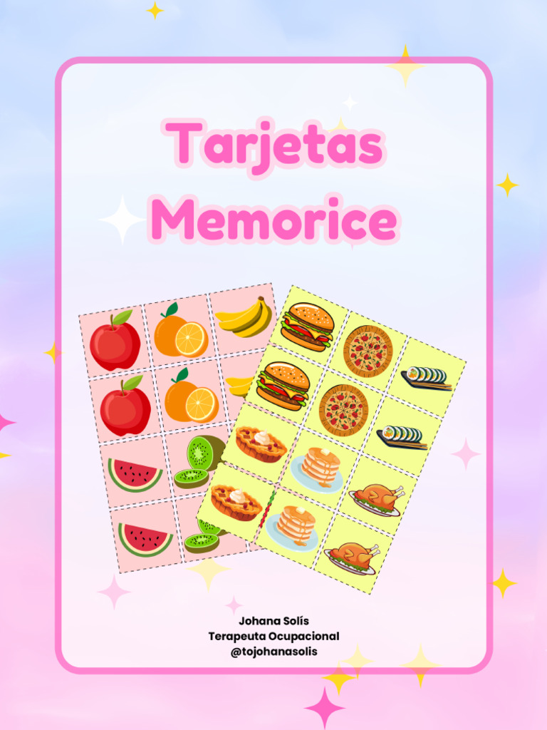 Tarjetas Memorice (Versión Gratuita) | PDF