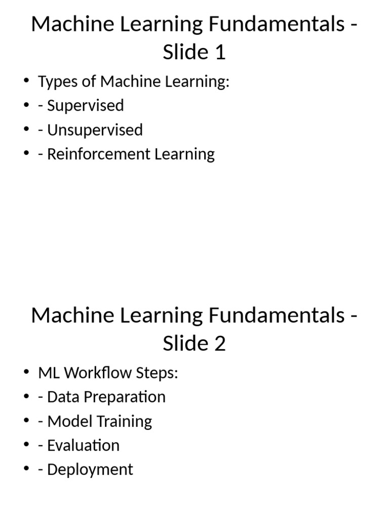 Machine Learning Fundamentals | PDF