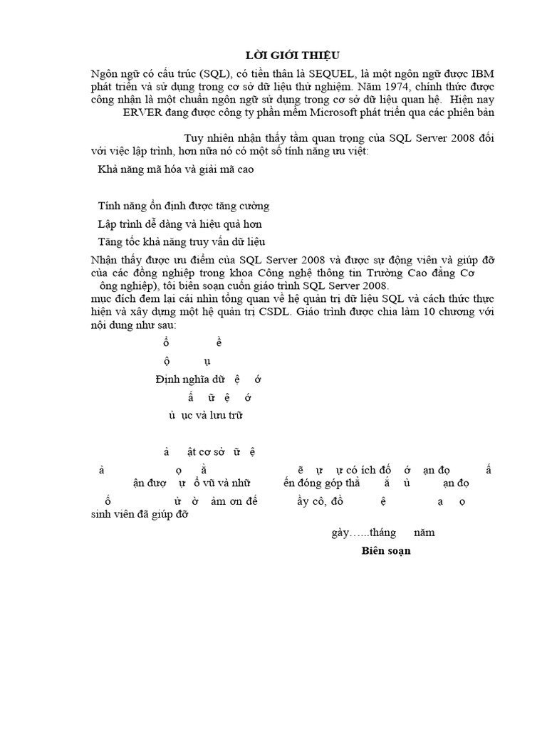 Giao Trinh SQLServer-2023 | PDF