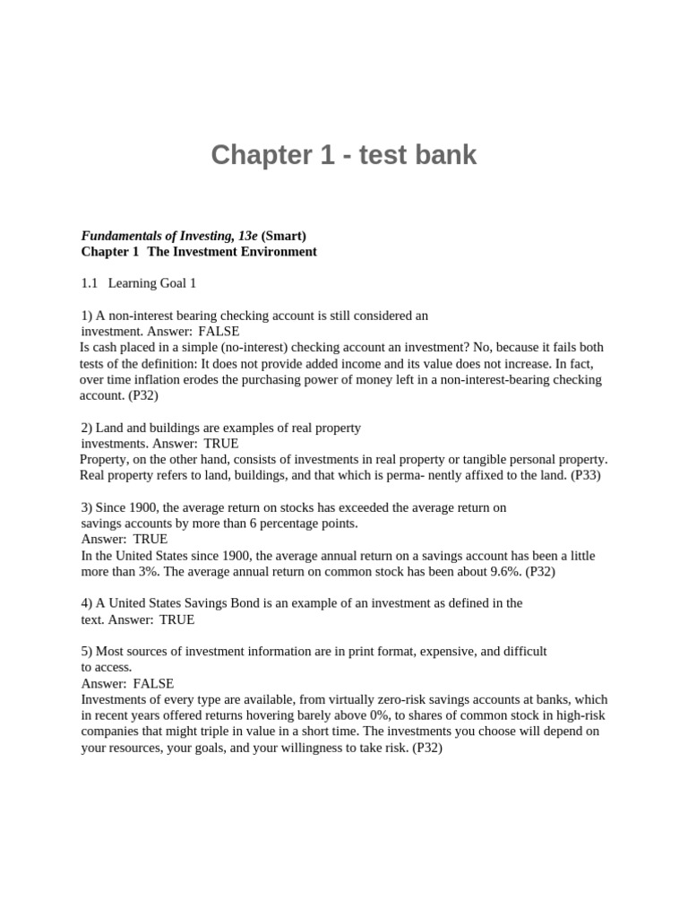 Investment Fundamentals Overview | PDF | Bonds (Finance) | Investing