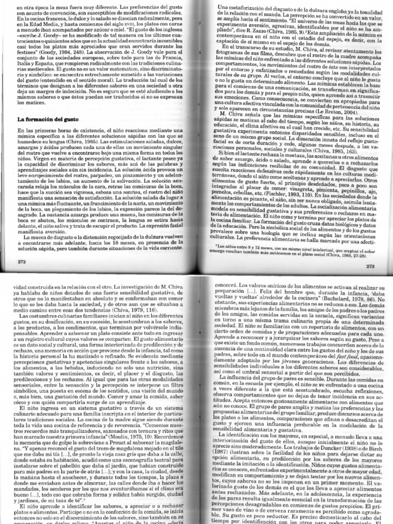 LeBreton, David El Sabor Del Mundo Completo | PDF | Cocina | Gusto