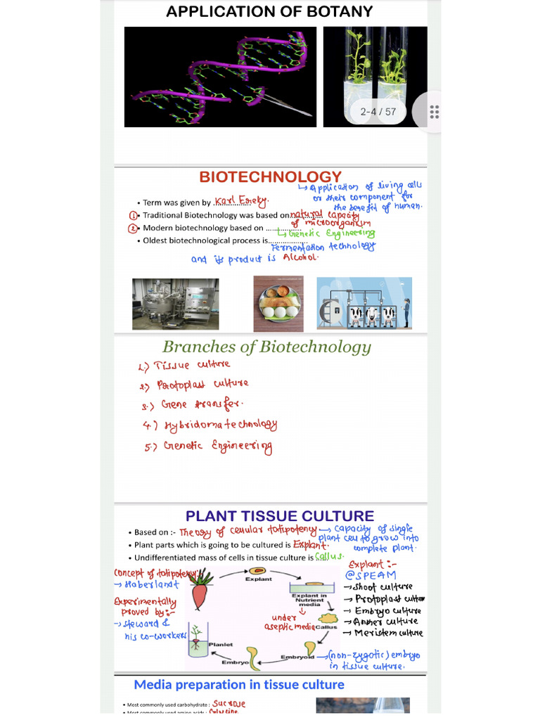 Application of Botany 1 | PDF