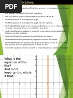 GCSE Maths: Straight Line Graphs Worksheet | PDF | Slope | Gradient