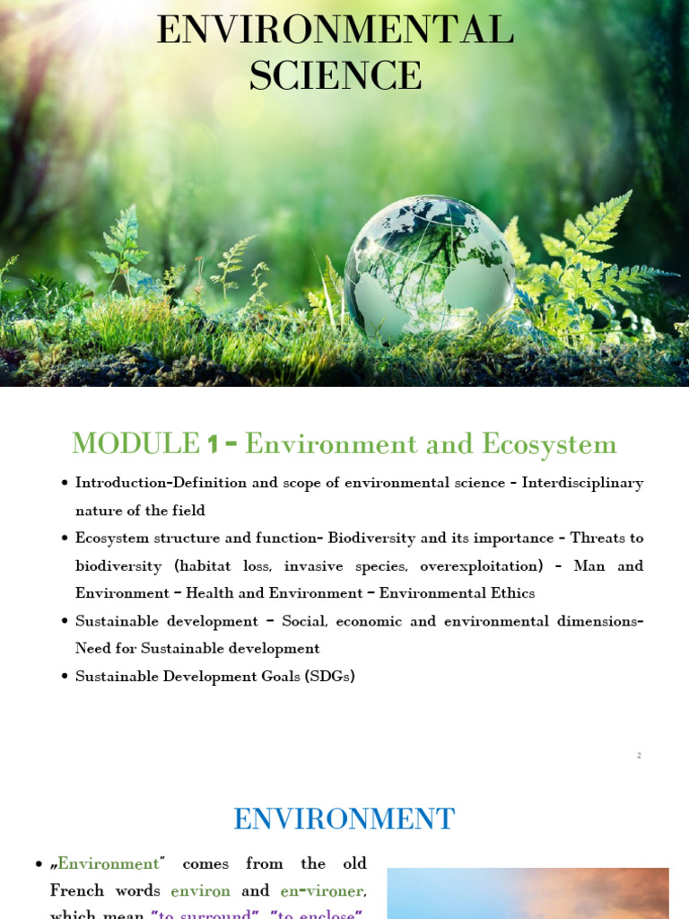 EVS MODULE 1.pptx_20250520_123205_0000 | PDF | Food Web | Ecosystem