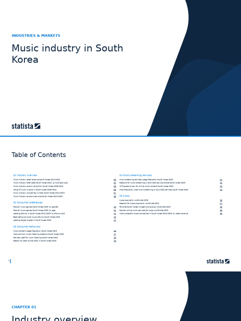 Study Id58370 Music Industry in South Korea | PDF | South Korea | World ...