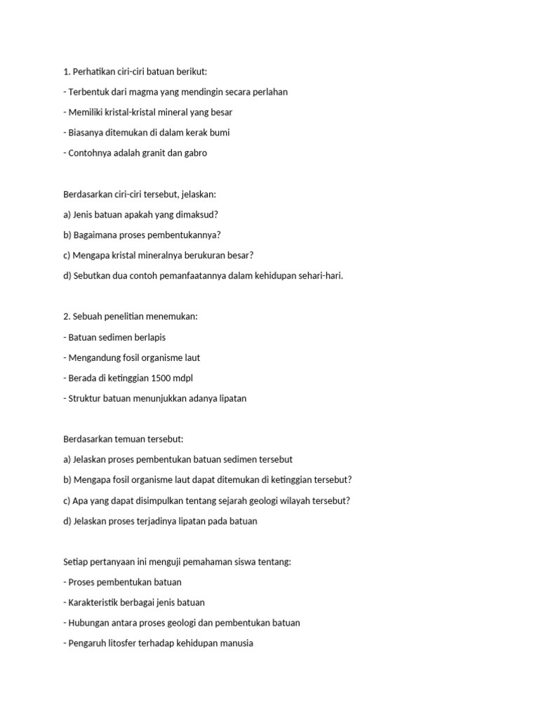 Soal Ma Geografi | PDF