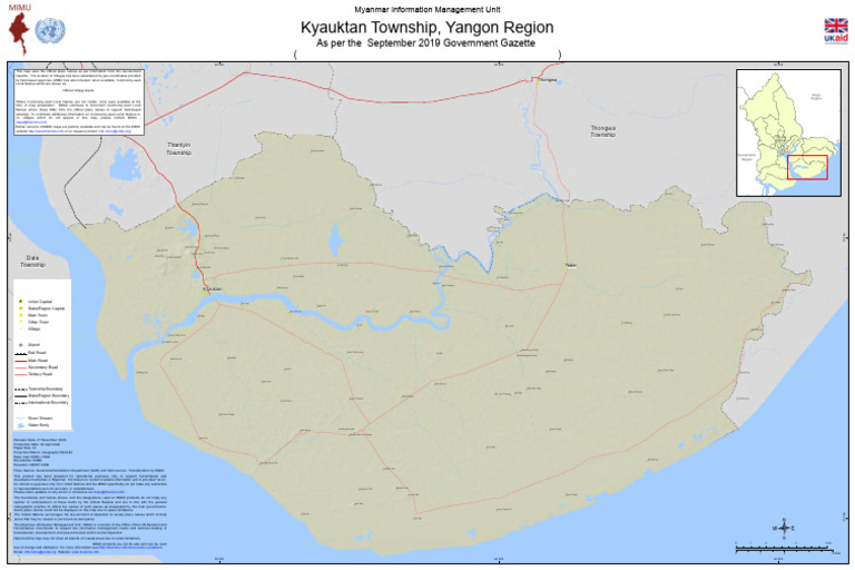 TSP Map - VL - Kyauktan-Yangon - MIMU154v05 - 27nov2020 - A1 - Eng | PDF