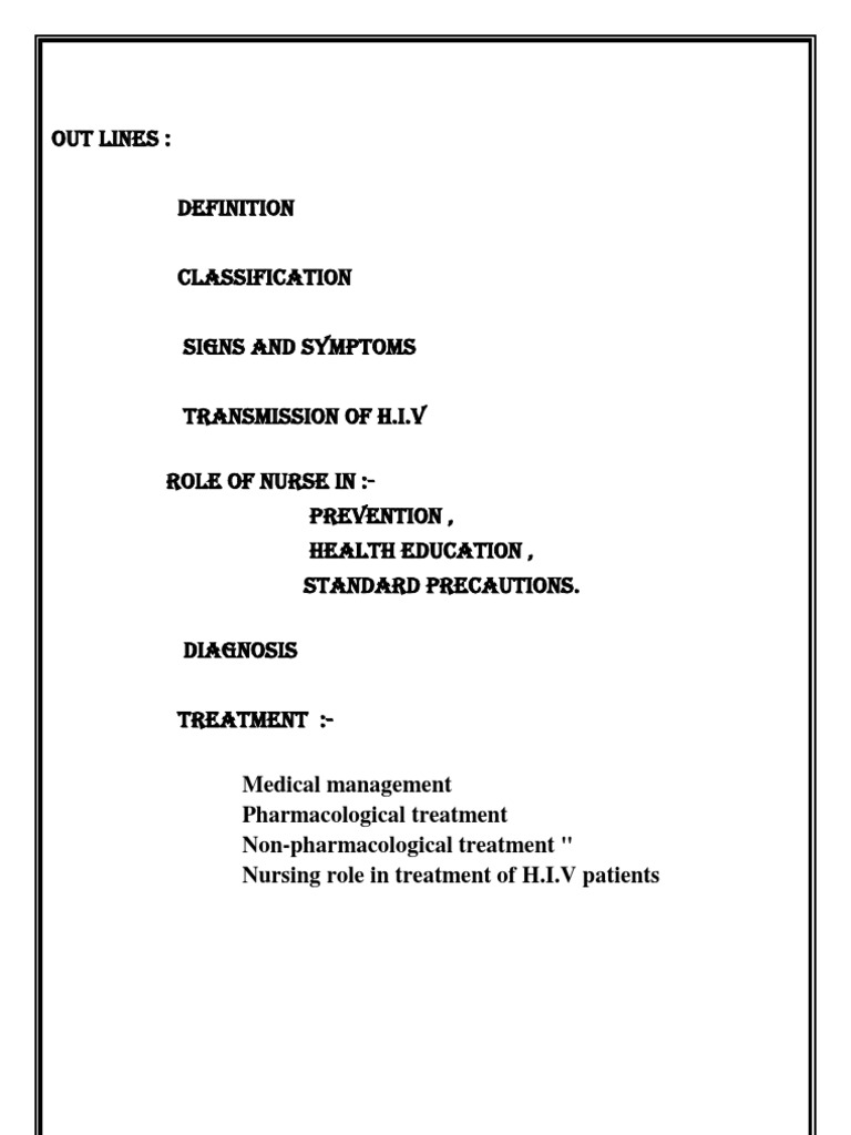 Nursing Care For Patients With Hiv | PDF | Management Of Hiv/Aids ...
