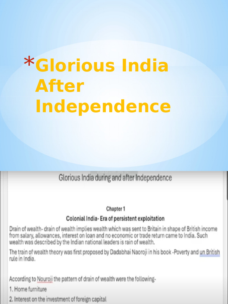 Glorious India After Independence | PDF