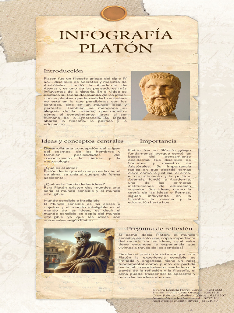 Infografías de Platón y Aristóteles | PDF | Platón | Teoría de sustancias