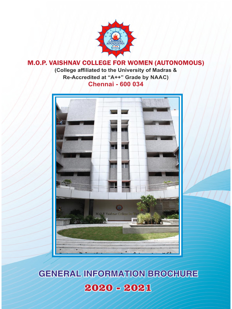 M.O.P. Vaishnav College Admission Guide | PDF | Educational Stages