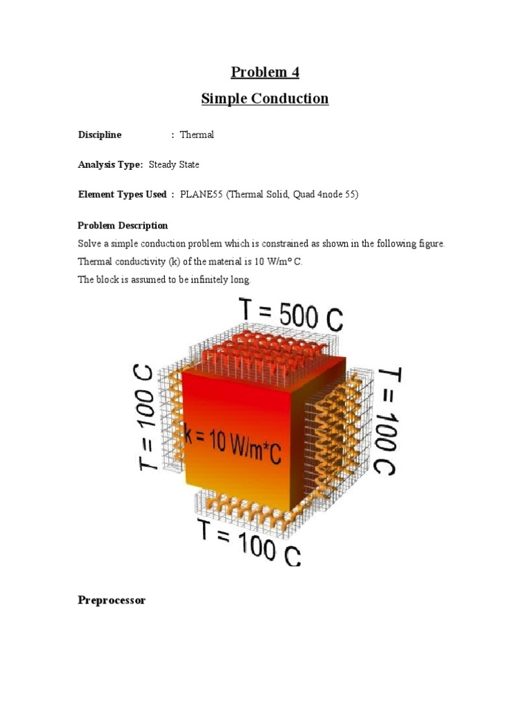 Problem 4 Simple Conduction | PDF | Thermal Conduction | Thermal ...