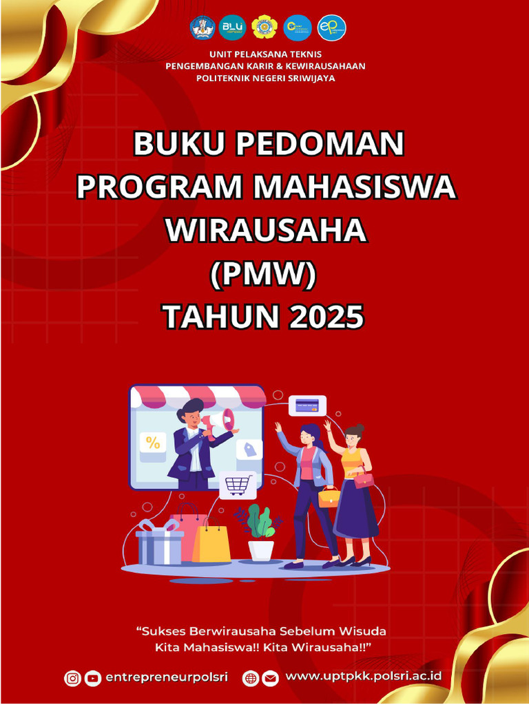 Buku Pedoman PMW (Program Mahasiswa Wirausaha) Tahun 2025 | PDF