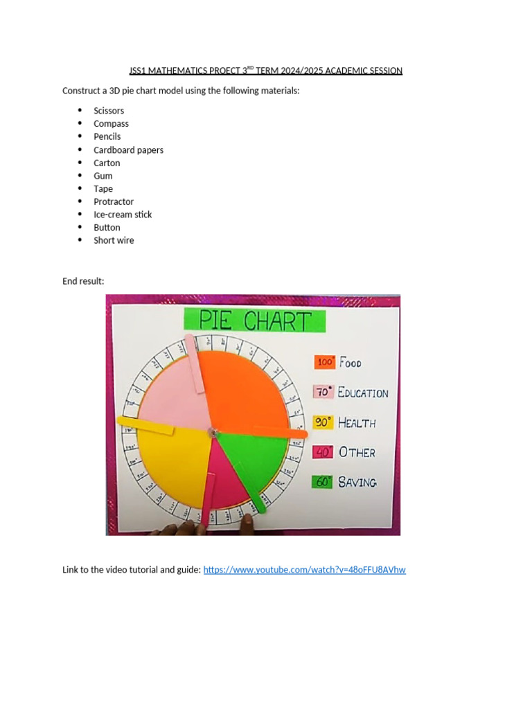 JSS1 Mathematics Proect 3RD Term 2025 | PDF