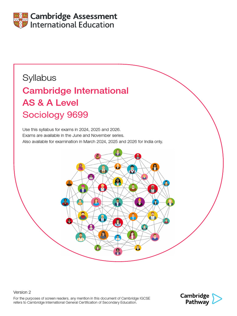 Cambridge AS & A Level Sociology 9699 Syllabus | PDF | Globalization ...