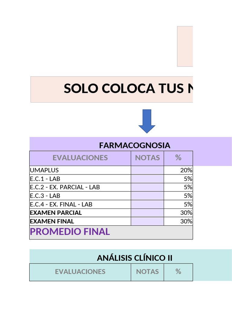 para sacar promedio... (2) | PDF | Evaluación educativa y evaluación | Pruebas