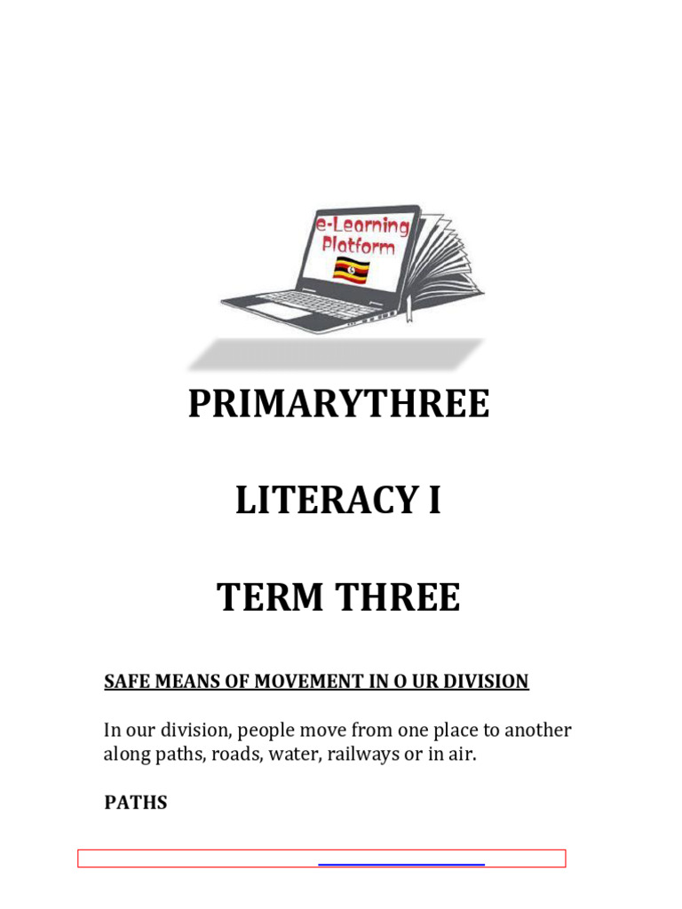 P3 Literacy One Term Three | PDF | Traffic | Traffic Light