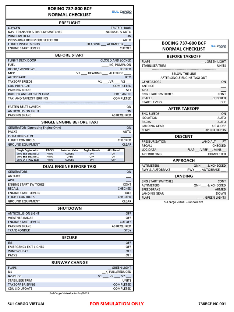 B737 800BCF NC | PDF | Aviation Safety | Transport
