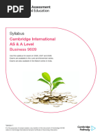 Cambridge AS & A Level Accounting 9706 Syllabus | PDF | Mergers And ...