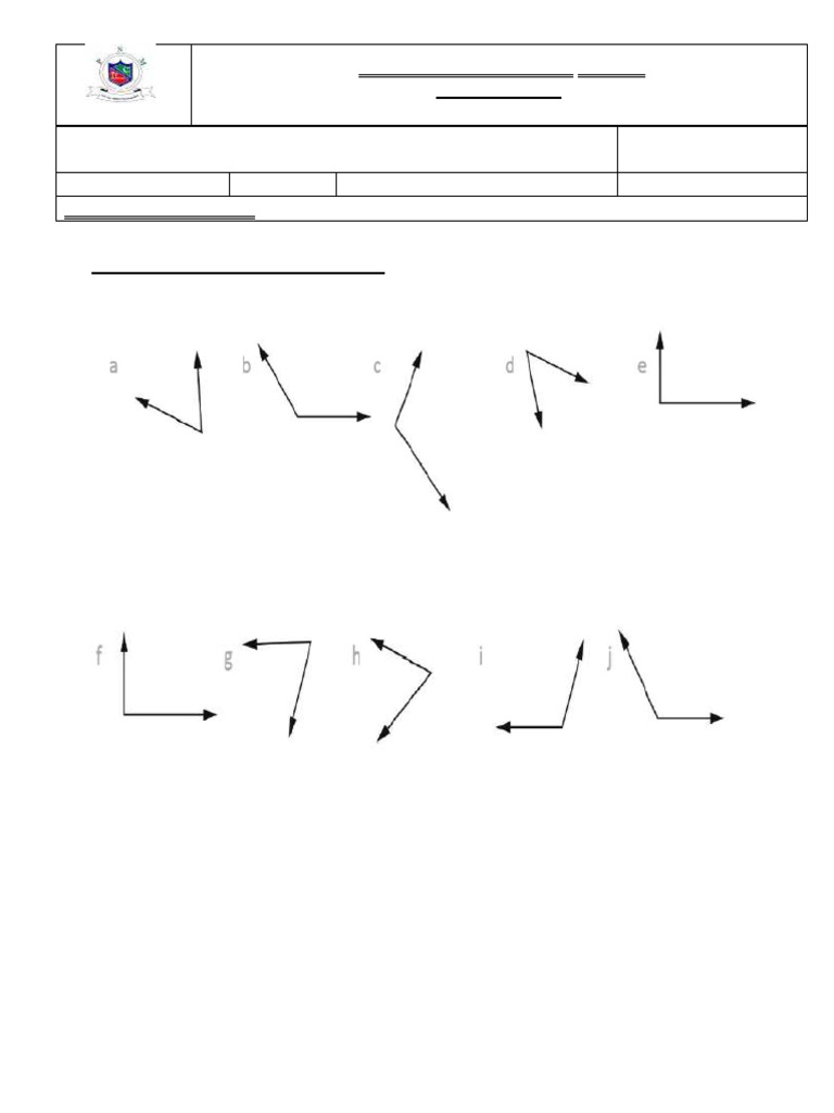 Angles Revision Worskheet | PDF