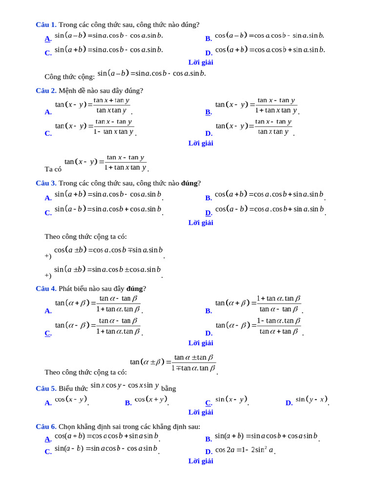 TN Công TH C C NG | PDF
