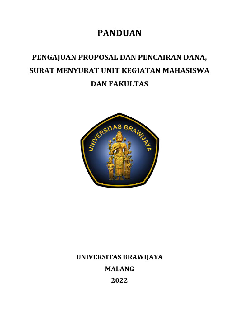 Panduan Pengajuan Proposal Dan Laporan Ukm | PDF