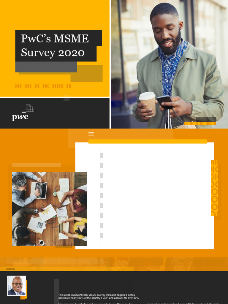 PwC MSME Survey 2020 Insights Nigeria | PDF | Small And Medium Sized ...