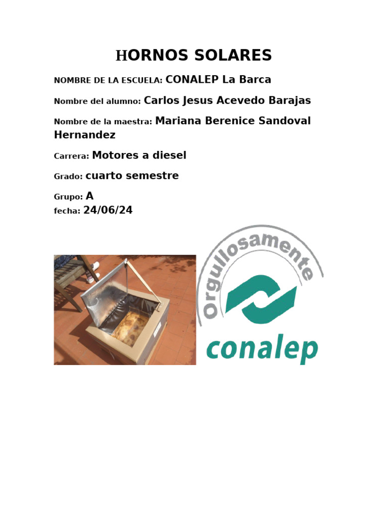 Hornos Solares 2 | PDF | Energía solar | Energía renovable