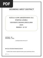 IsiZulu HL P2 Lwezi IBANGA 10 FINAL | PDF | Southern Africa | Zulu Kingdom