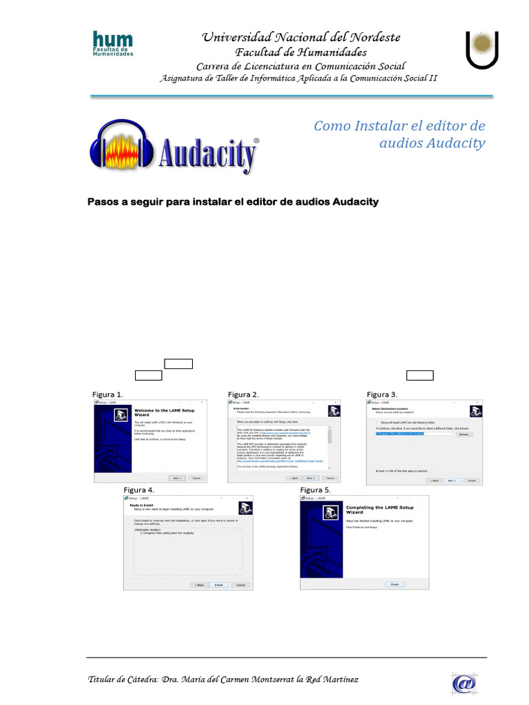 Como Instalar Audacity | PDF | Archivo de computadora | Microsoft Windows