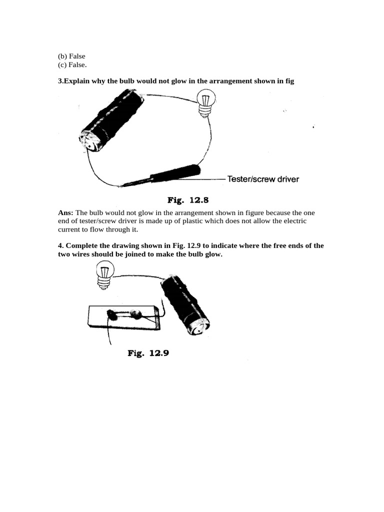 Class 6 Science Chapter 12 Elecricity and Circuit | PDF | Insulator ...